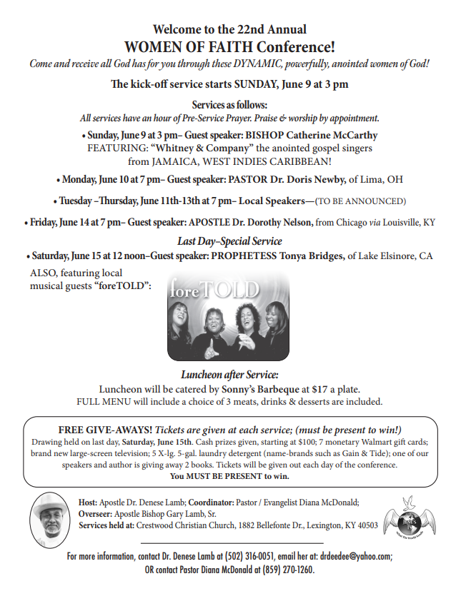 Women Of Faith Conference 2024 - Wings Of the Wind Deliverance Ministry